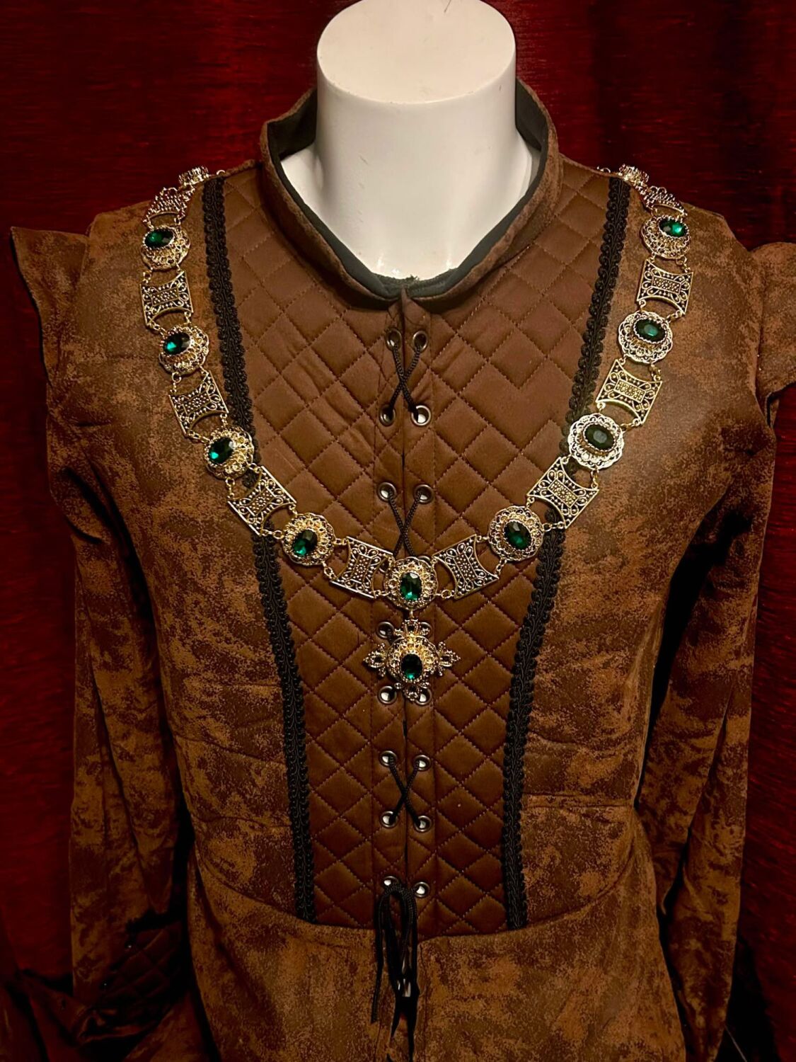 Regal Emerald Green Tudor Chain of Office, Medieval Livery Collar ...