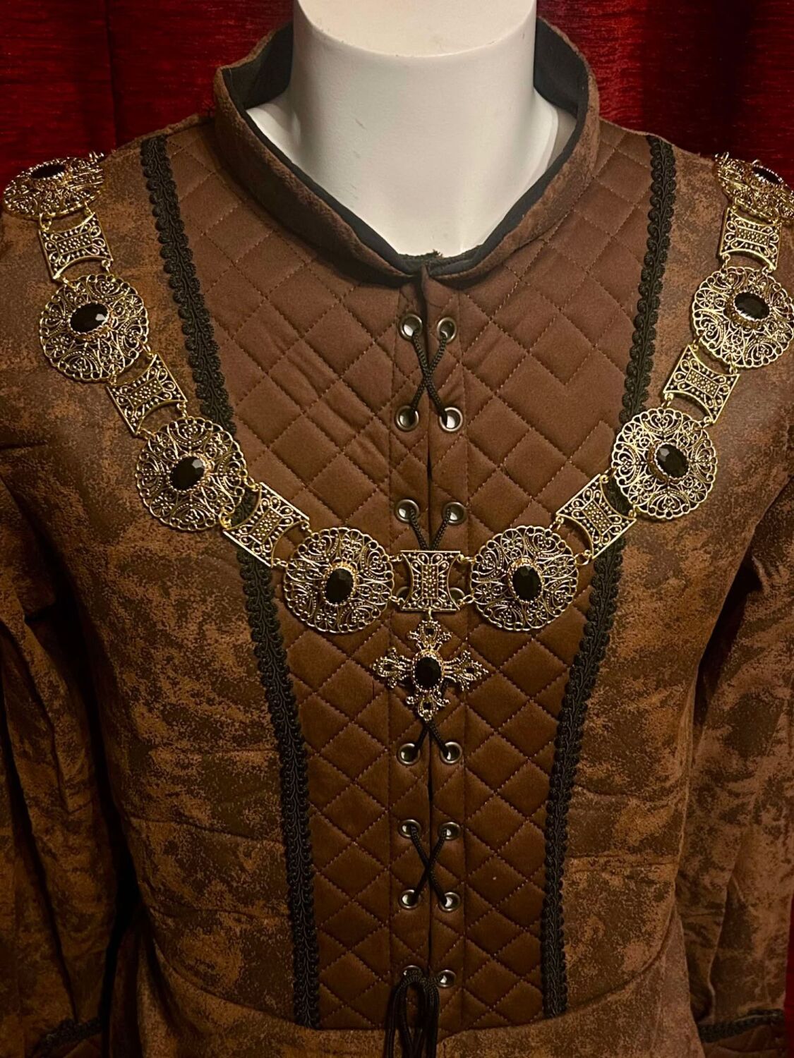 Jet Black Tudor Chain of Office, Medieval Livery Collar, Historical ...