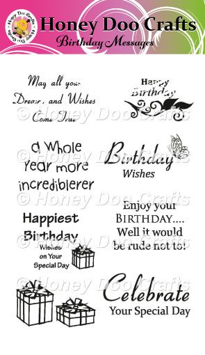 Birthday Messages (A6 Stamp)