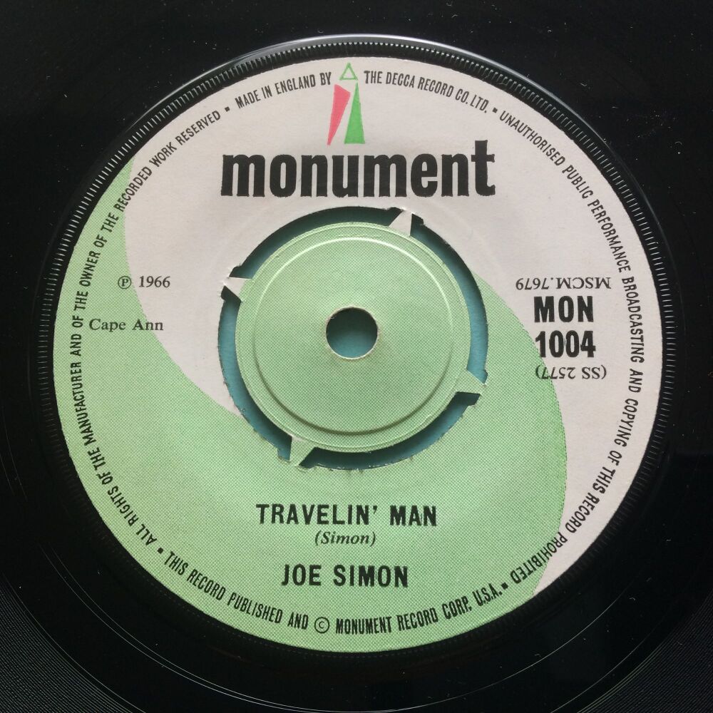 Joe Simon - Travelin' man - UK Monument - Ex