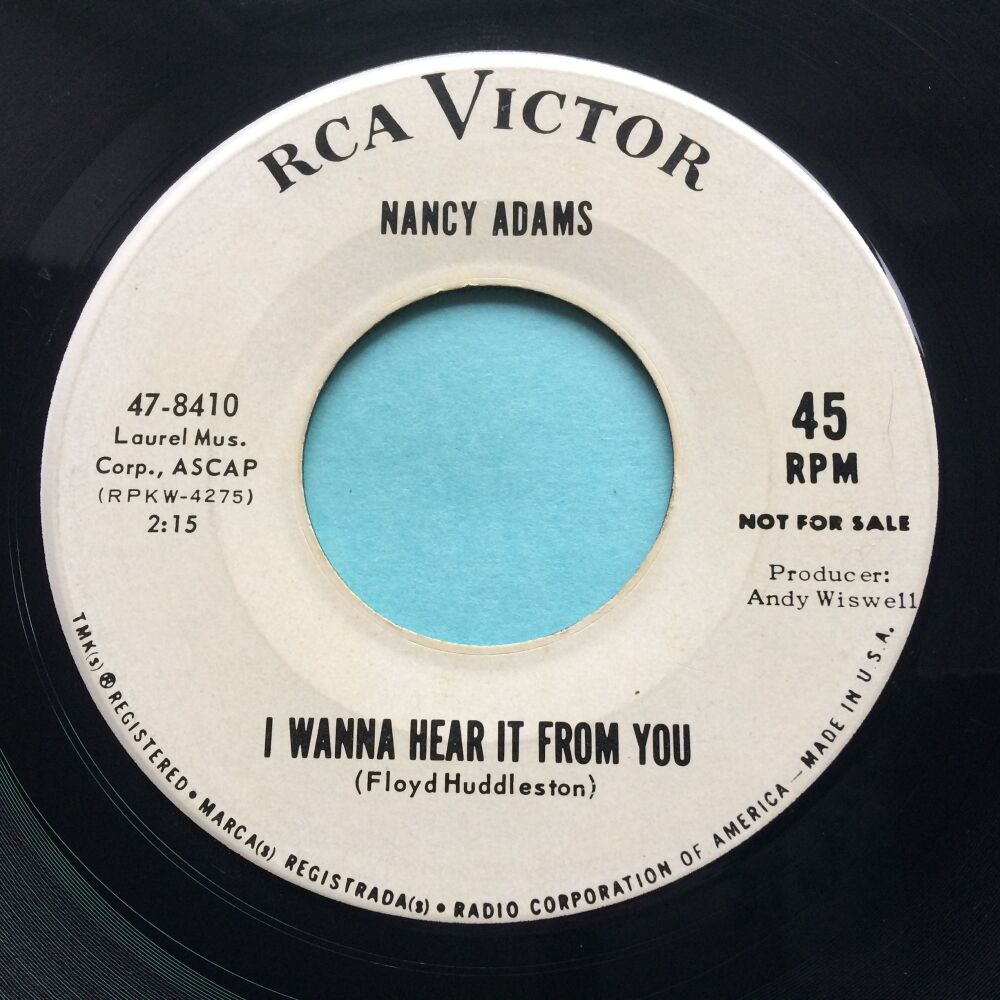Nancy Adams - I wanna hear it from you - RCA promo - Ex