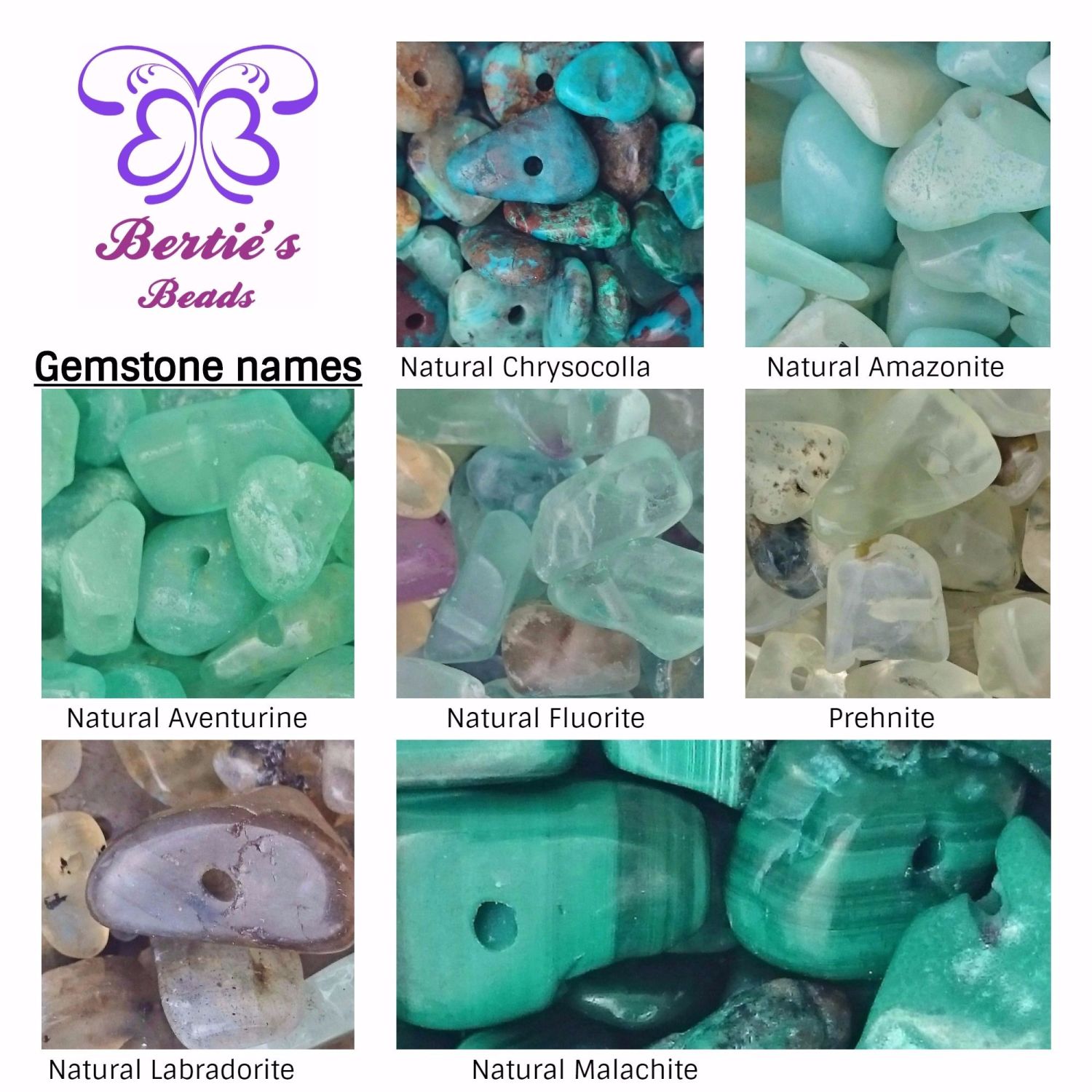 Information and pictures about green gemstones