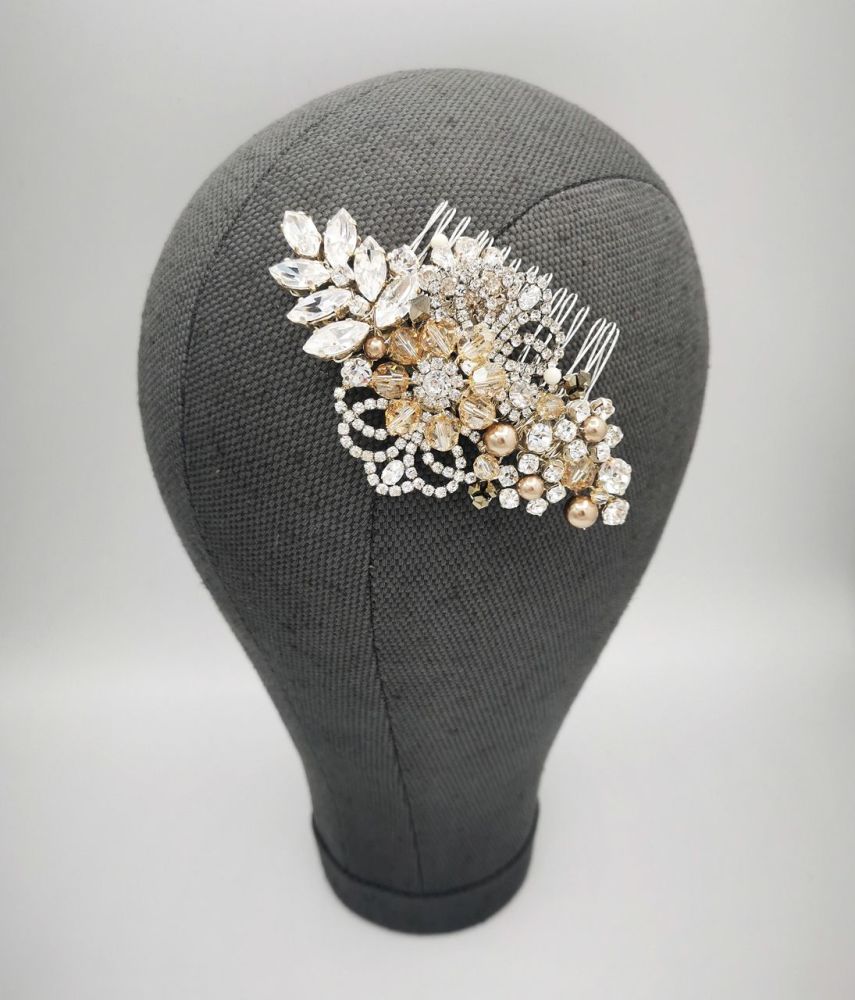 Luxury British made bridal headpieces, wedding vines, wedding combs and ...