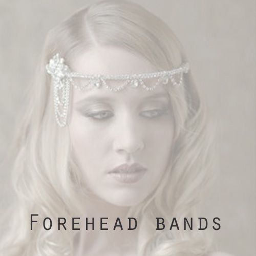 Wedding forehead bands and brow bands