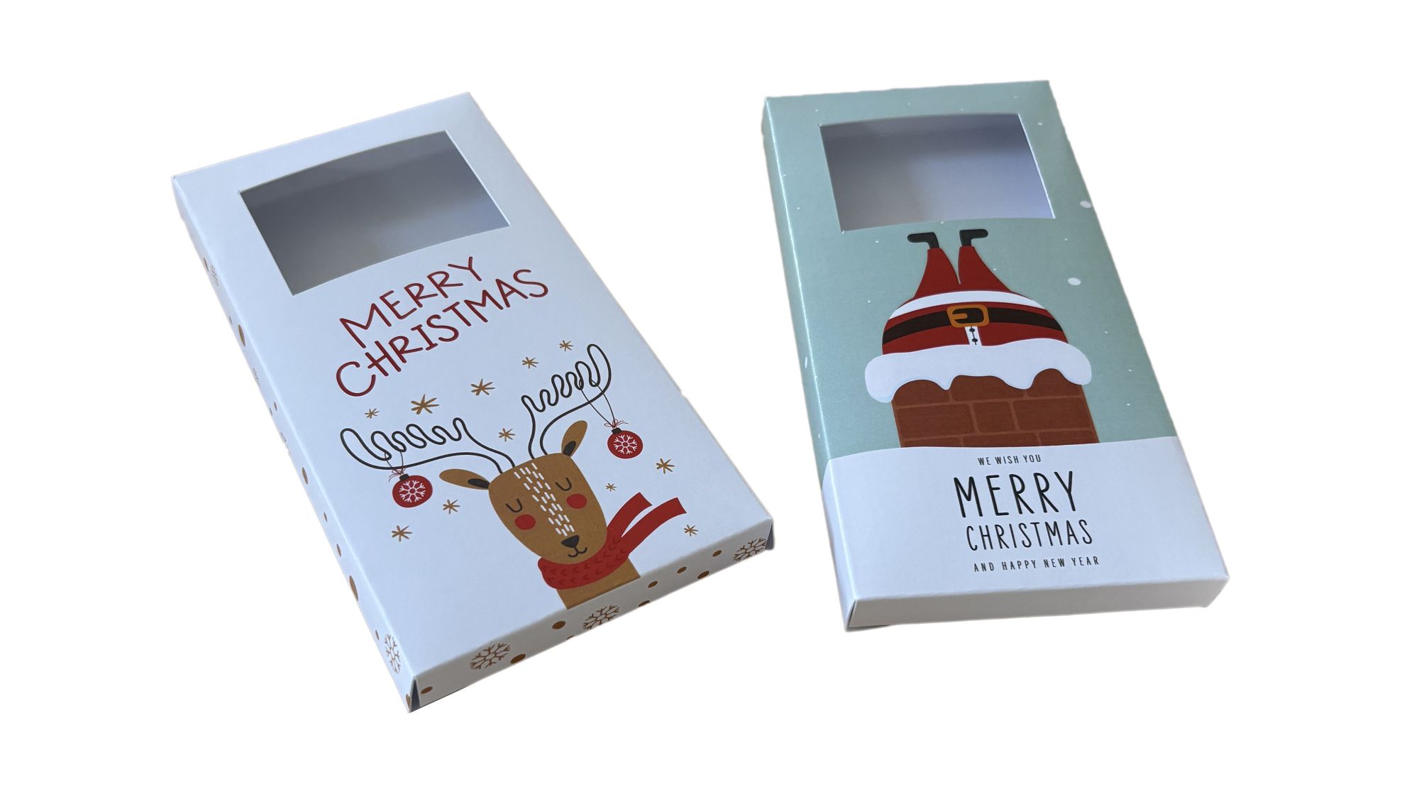 Christmas Kraft Print Patisserie Box - Elite Packaging Company Ltd