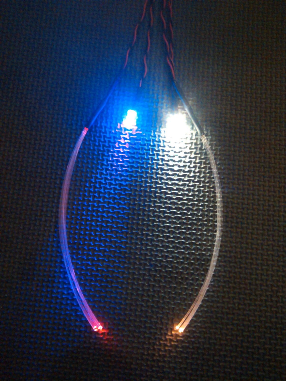 1mm Fibre Optic Cockpit Set x1 Flash Yellow Fibre x1 Flash Red Fibre x1 ...