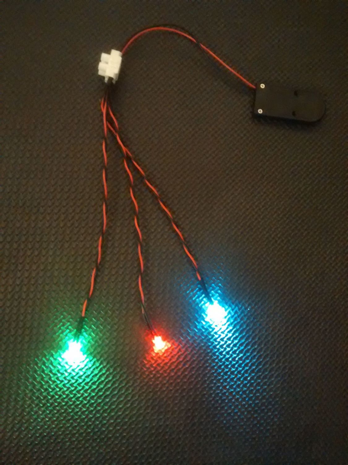 RC Boat Navigation Light Kit CR2032 SET Static Leds 5mm Red & Green 3mm ...