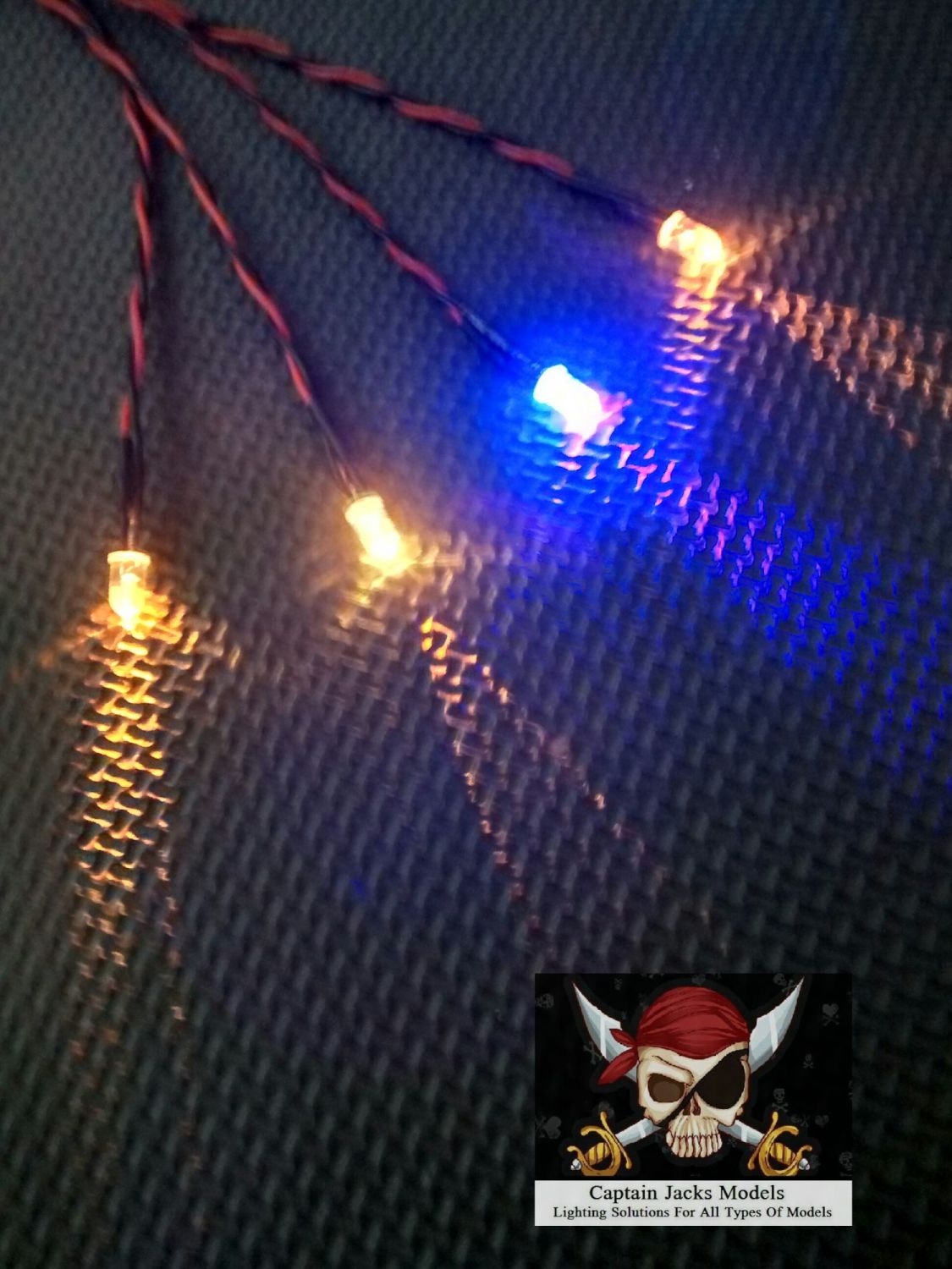 Model Ship Lighting Led Light Kit x3 5mm Yellow & x1 5mm Ultra Violet ...