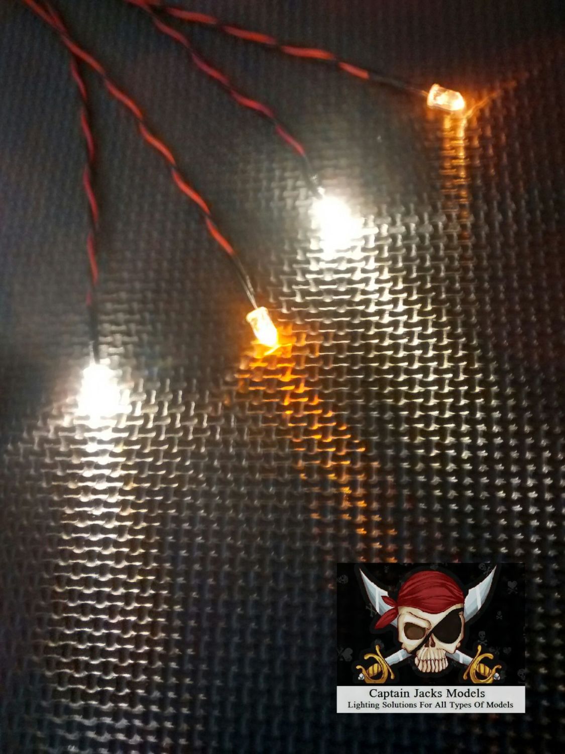 Model Ship Lighting LED Light Kit x2 5mm Flicker Effect Yellow & x2 5mm ...