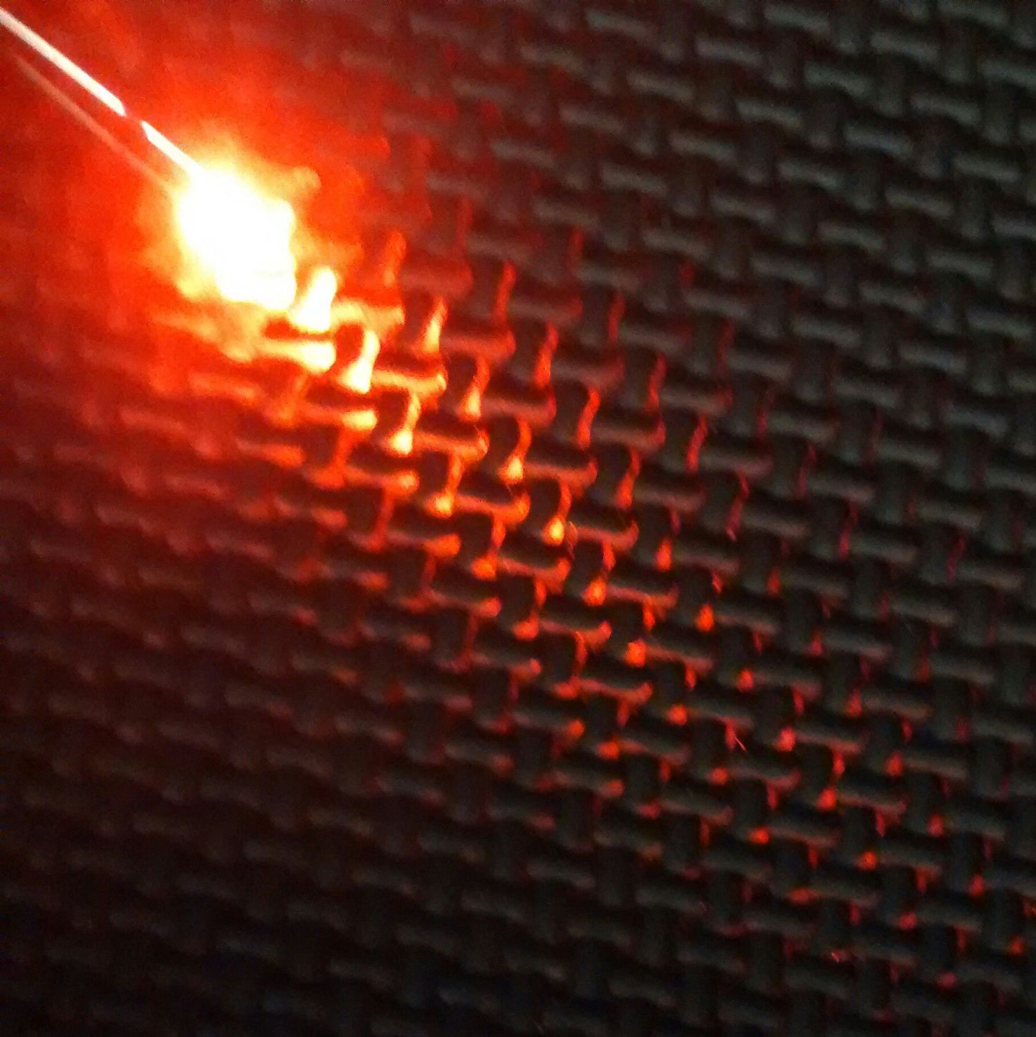 Qty 10 - 1.8mm Diffused Led - Diffused Type Lens - Orange