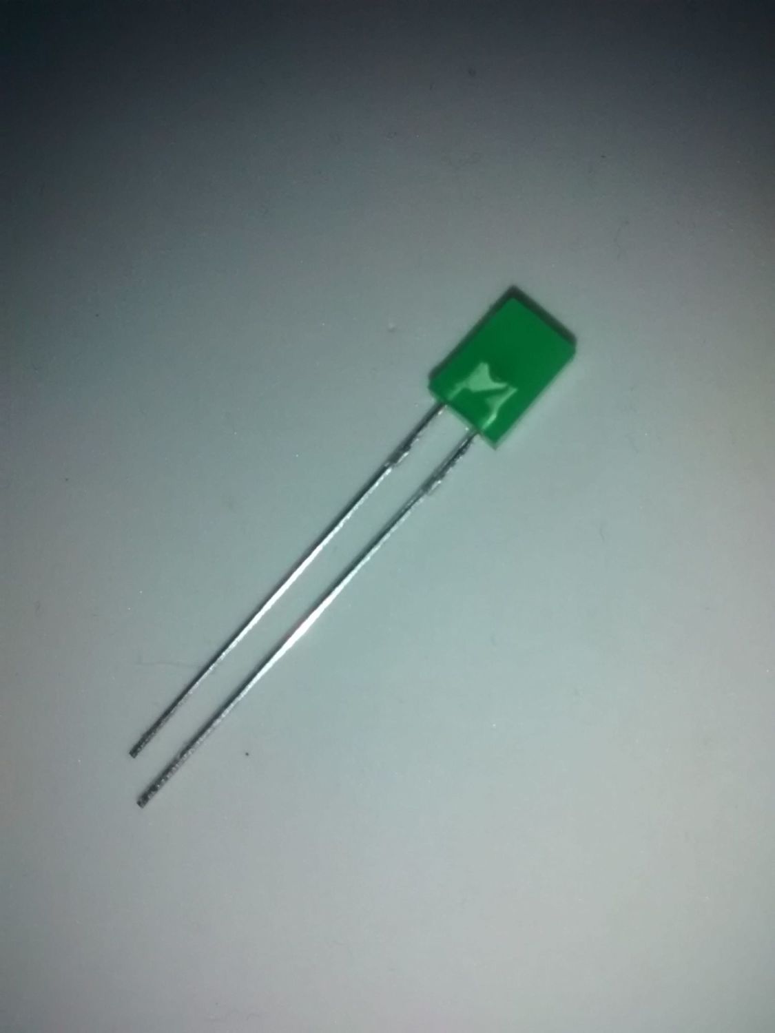 7mm x 5mm x 2mm Rectangular Leds Diffused Lens Qty 10 Leds GREEN ...