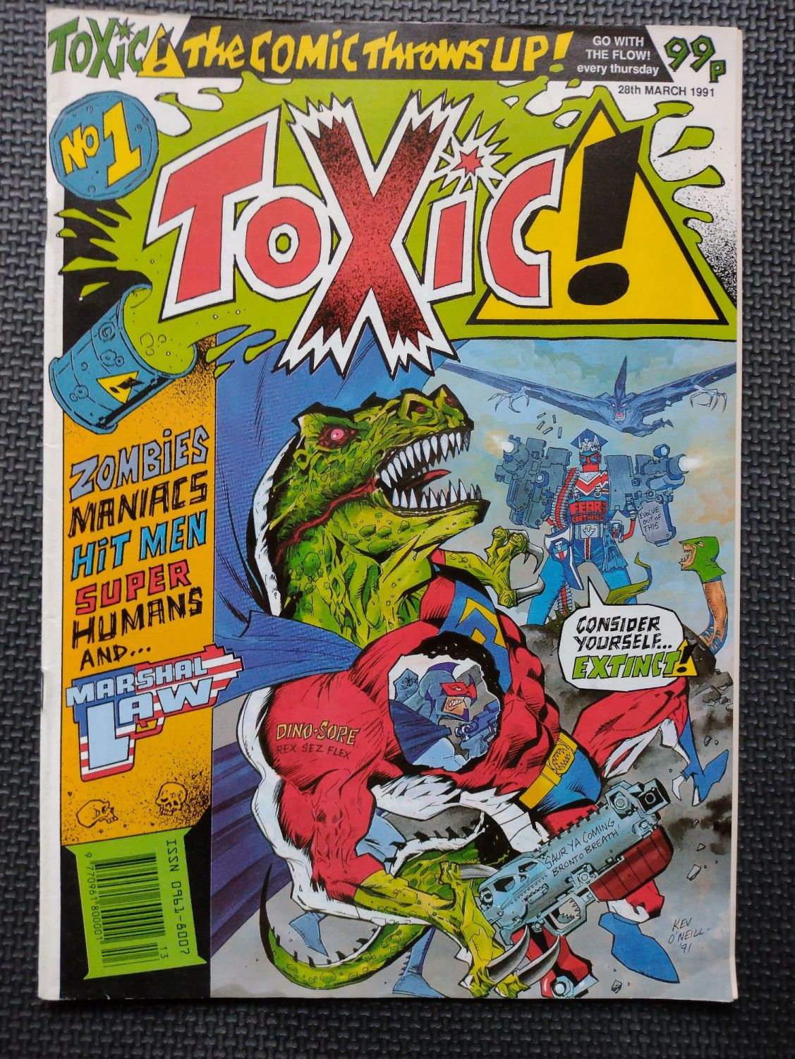 Toxic! Retro Comic Book 1990s Issue 1 - Retro Comics | Captain Jacks Models