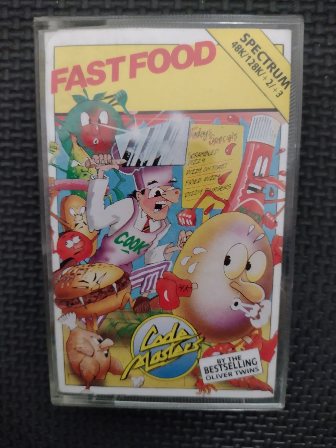Fast Food Dizzy CodeMasters Vintage ZX Spectrum 48K 128K +2 +3 Software ...