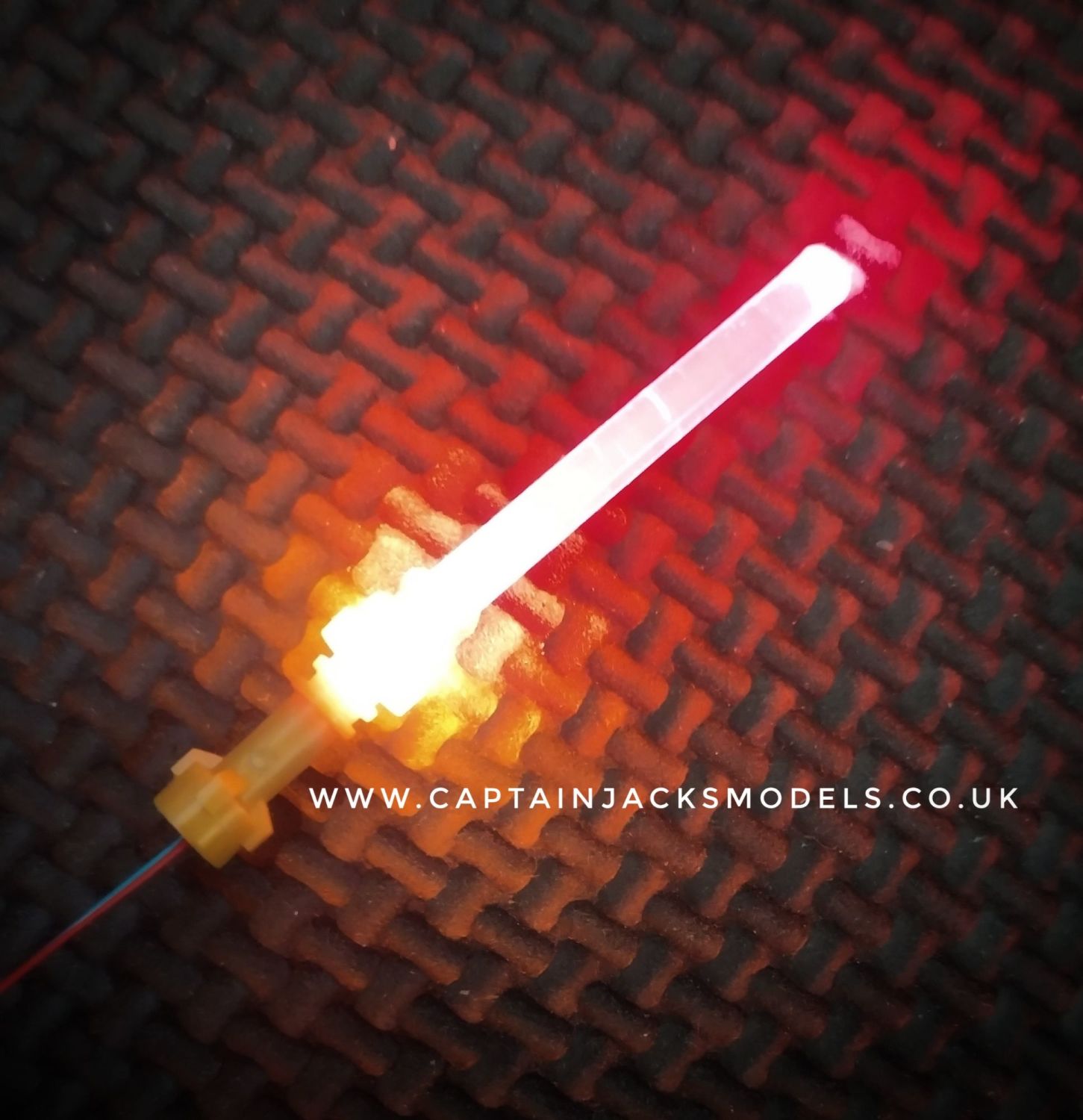 Light Up Lego Star Wars Lightsaber Red Gold Hilt - Illuminated Lego ...