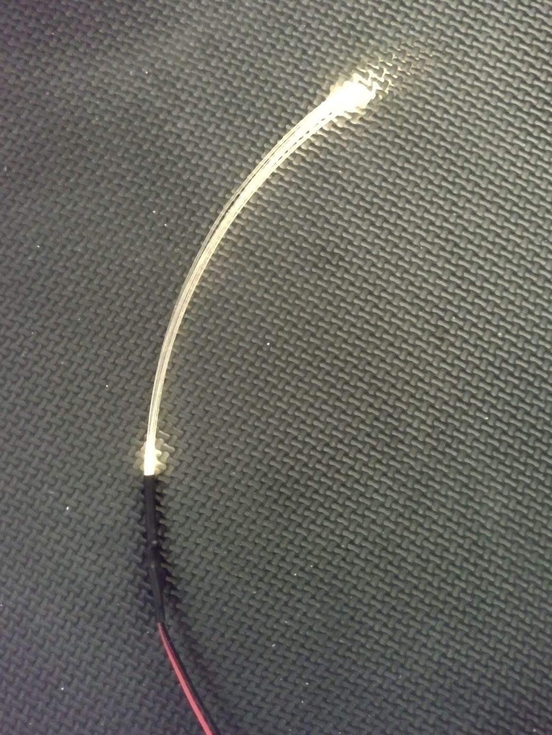 Warm White Static Fibre Optic LED With 5 Fibre 1mm Strands - 1mm Fibre ...