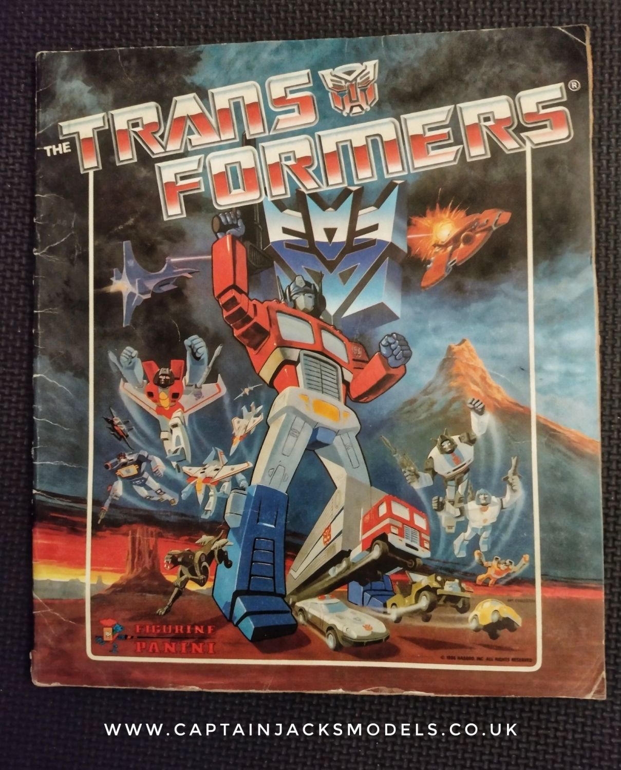 Completed Panini Transformers G1 Sticker Album - Transformers | Captain ...