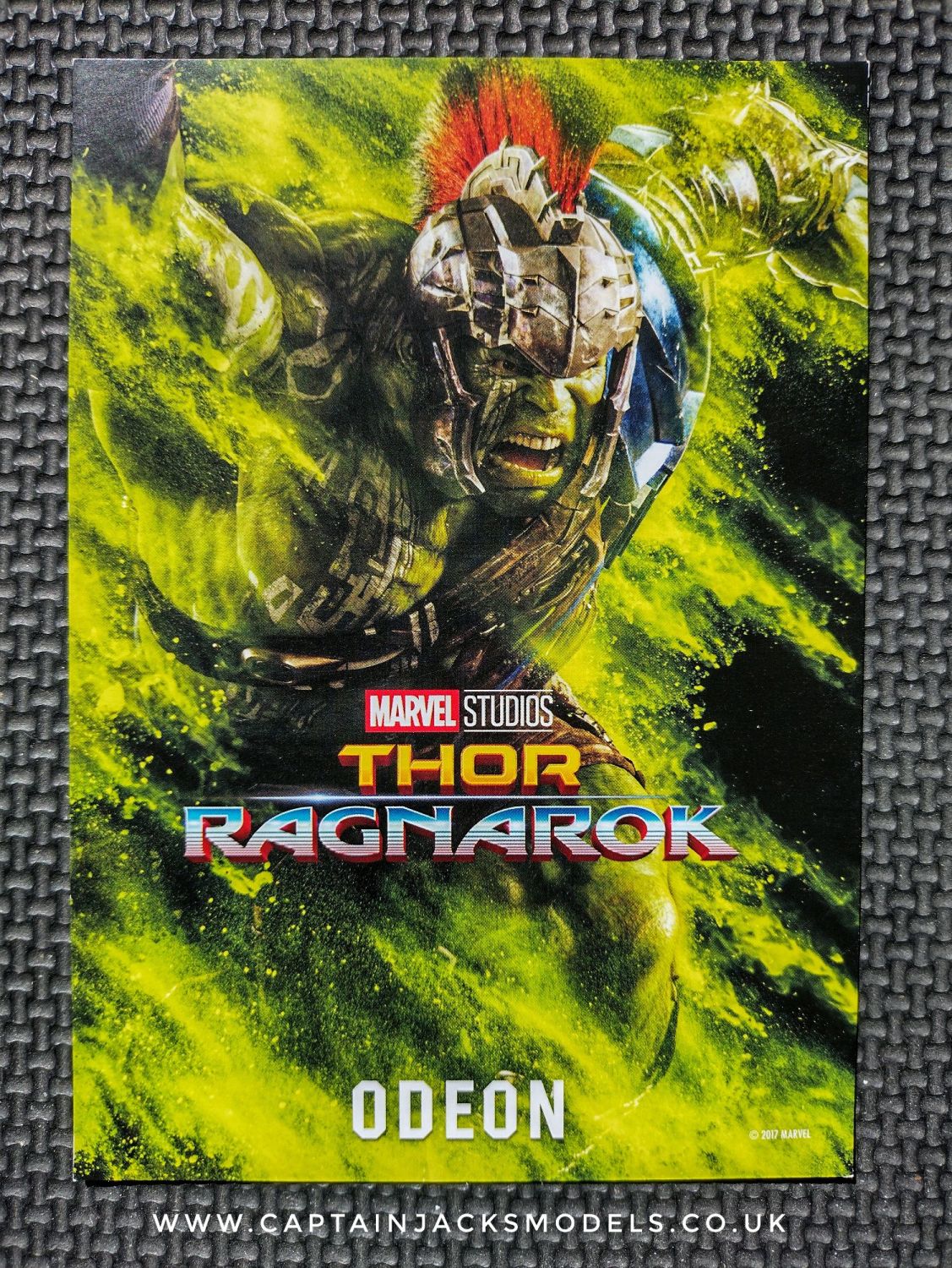 Thor Ragnarok Hulk Official Odeon A6 Promo Card - Movie Memorabilia ...