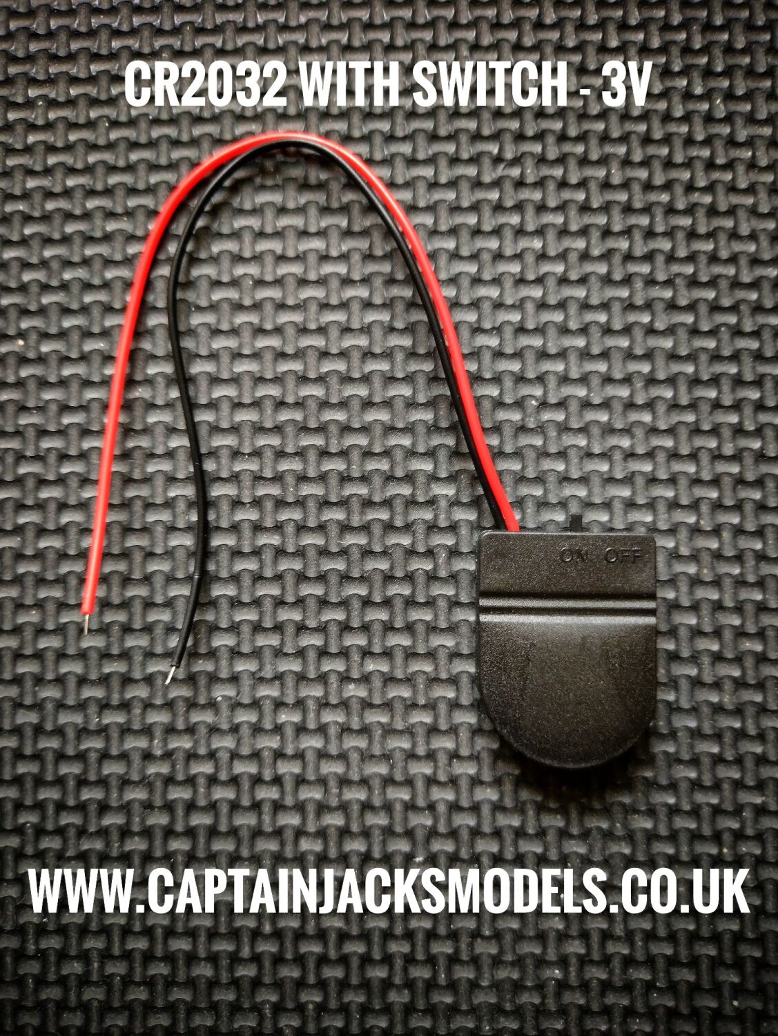 Single Cell CR2032 Battery Box With Built In Switch 3v - 3v Battery ...