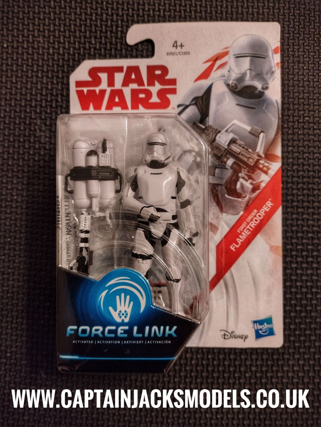 Star Wars Force Link First Order Flametrooper Collectable 3.75 Inch ...