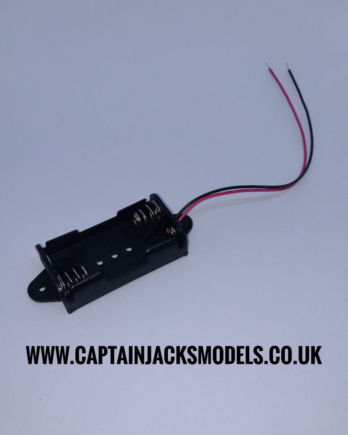 Battery Holder For 2 AA Batteries Side By Side Flat Shape Panel Mount ...