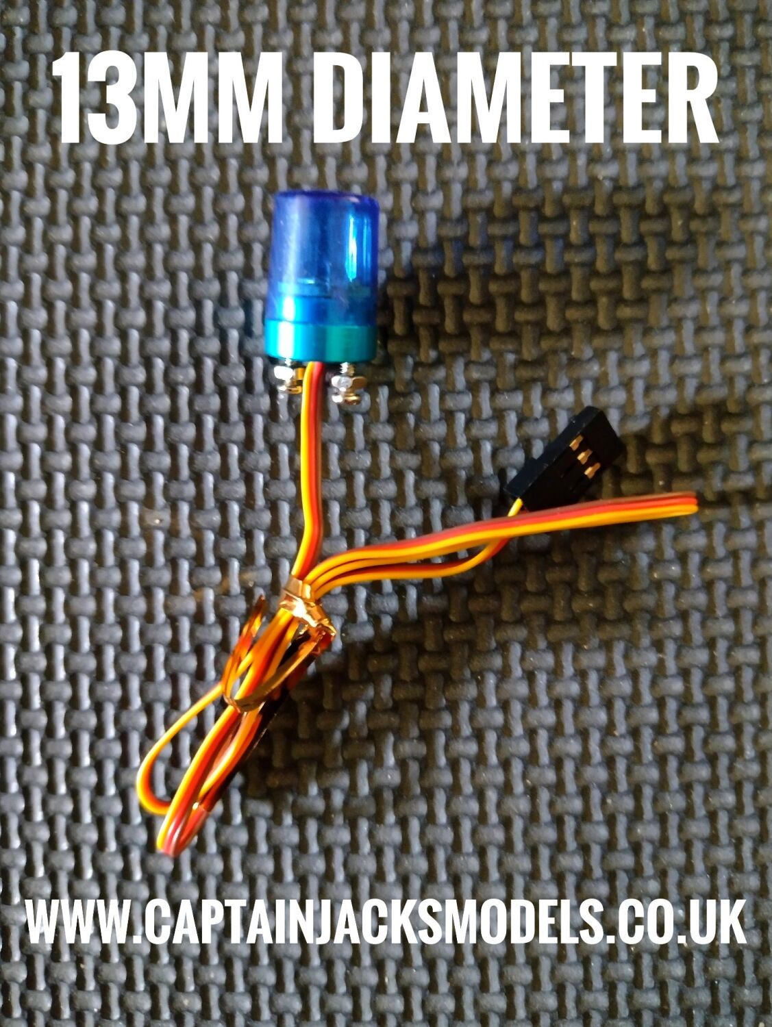 Rotating Light Effect BLUE Model Beacon 13mm Diameter For Model Making ...