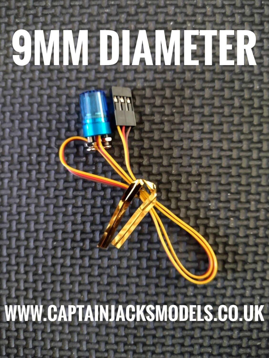 Rotating Light Effect BLUE Model Beacon 9mm Diameter For Model Making ...