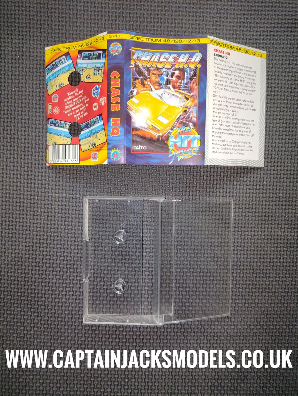 Replacement Cassette Case & Inlay For ZX Spectrum Chase HQ 48K 128K +2 ...