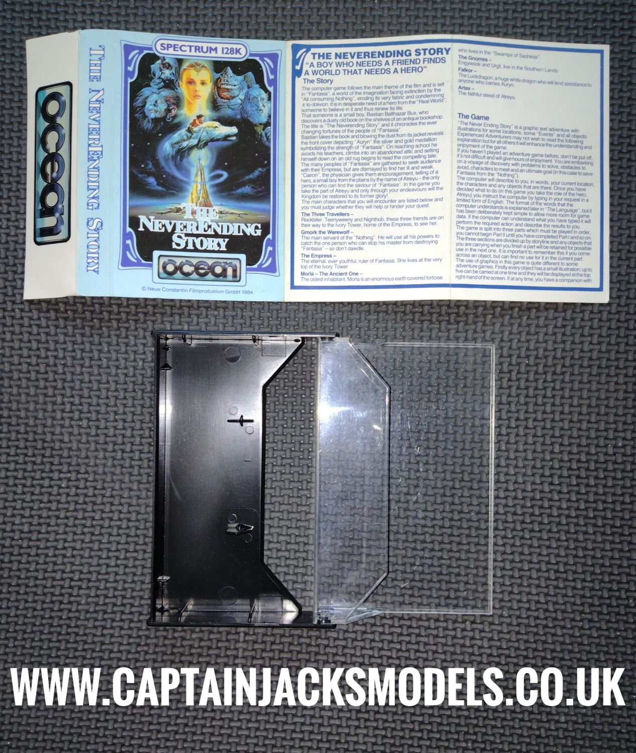 Replacement Cassette Case & Inlay For ZX Spectrum The NeverEnding Story ...