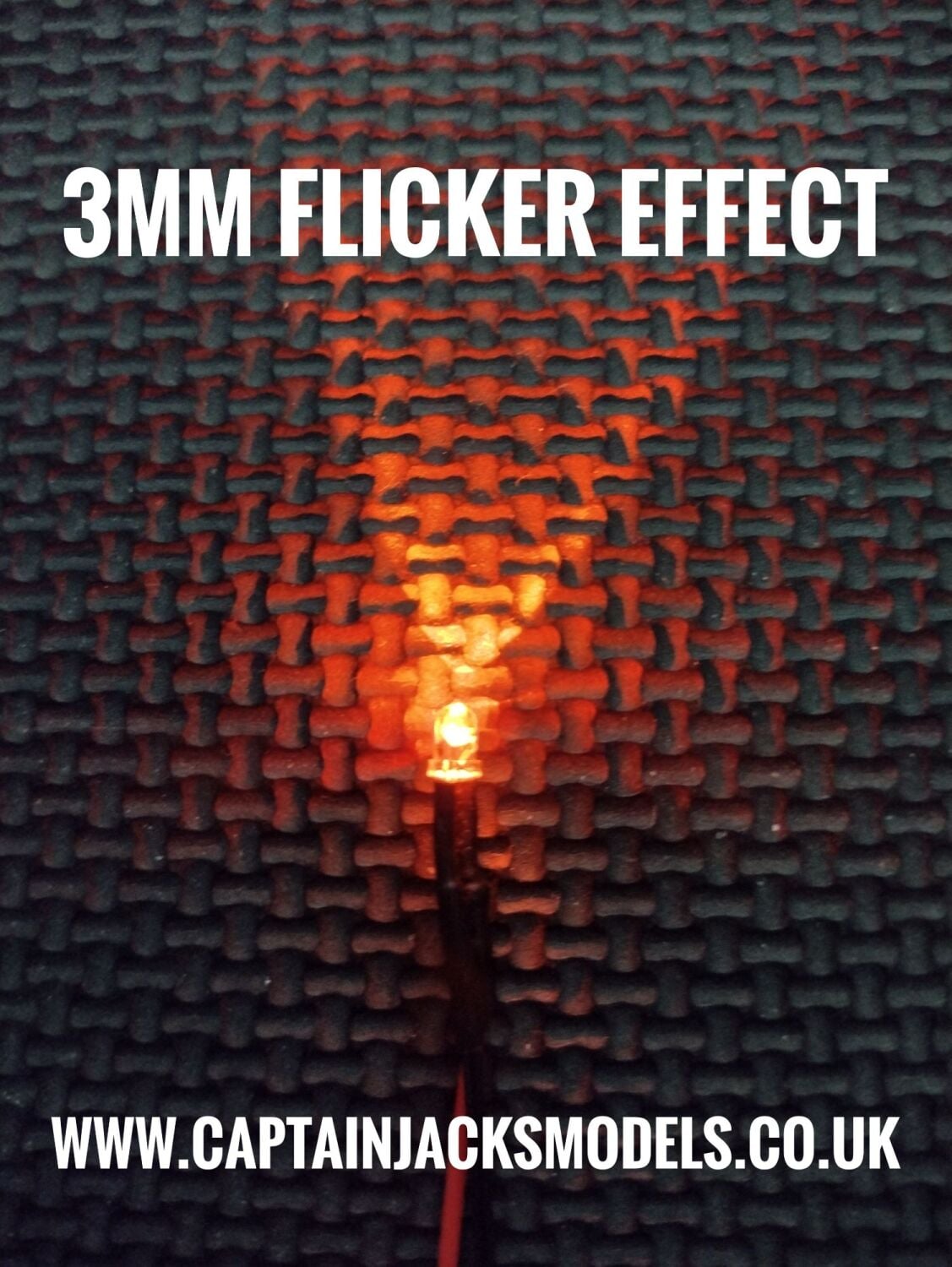 Prewired 3mm ORANGE Flickering LEDs - LEDs Prewired 3mm Flicker Effect ...