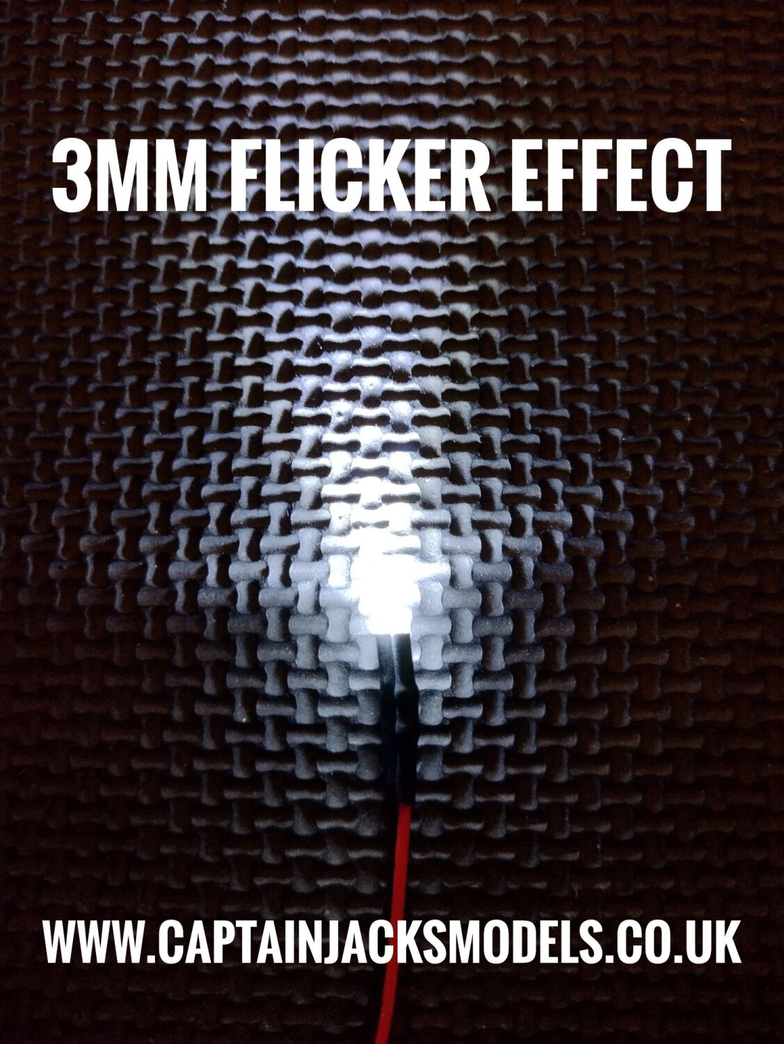 Prewired 3mm COOL WHITE Flickering LEDs - LEDs Prewired 3mm Flicker ...