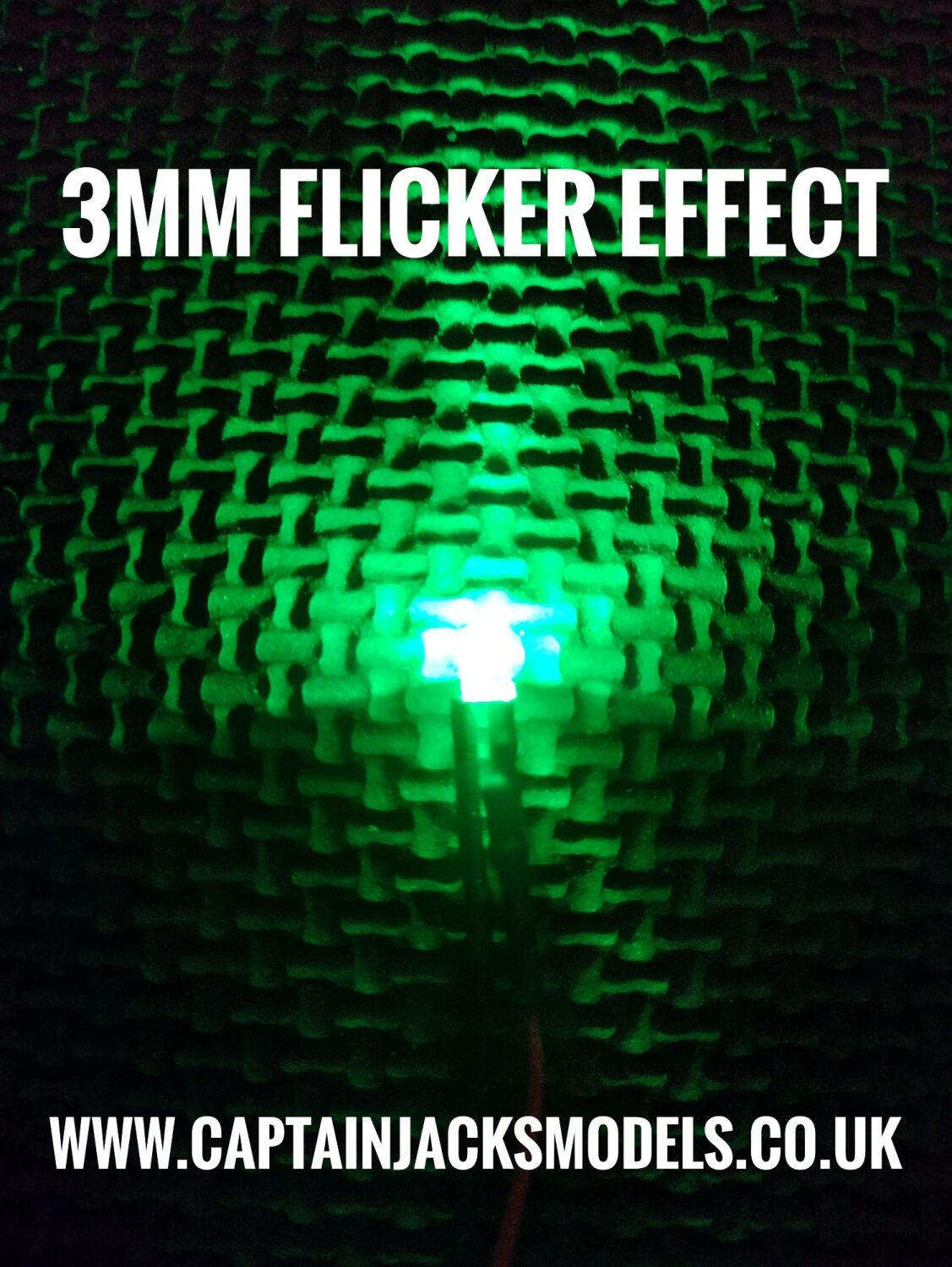 Prewired 3mm GREEN Flickering LEDs - LEDs Prewired 3mm Flicker Effect ...