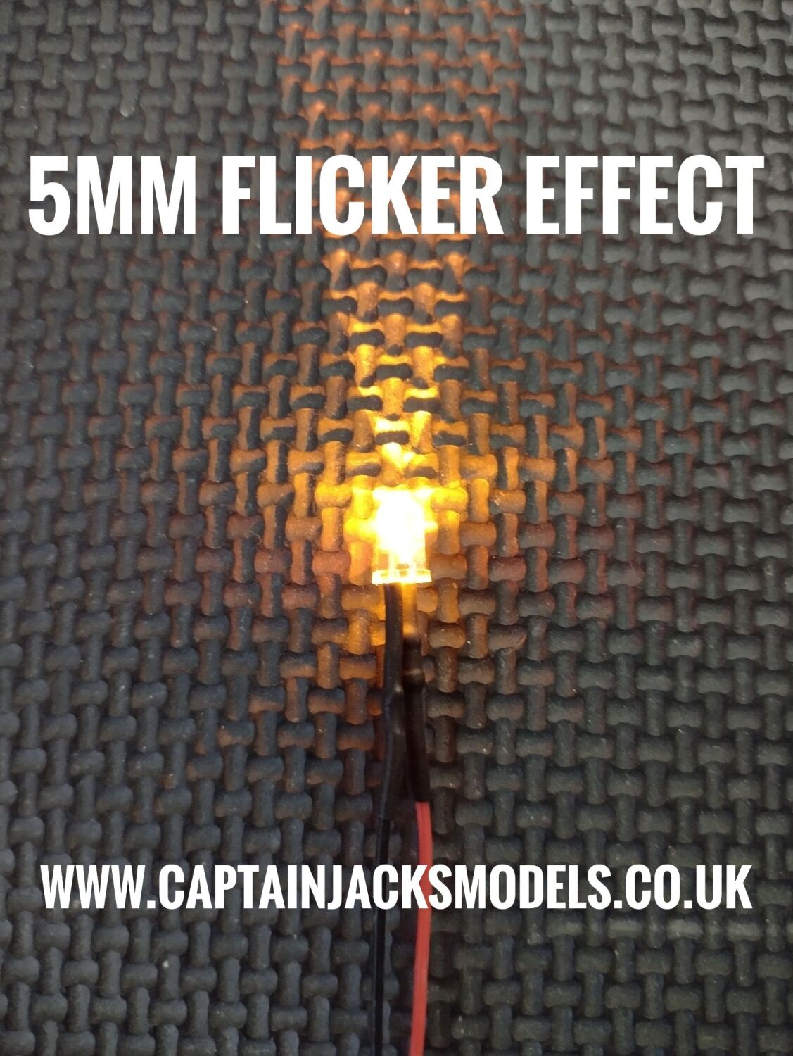 5mm Prewired YELLOW Flickering Leds - 5mm Flicker Effect Prewired LEDs ...