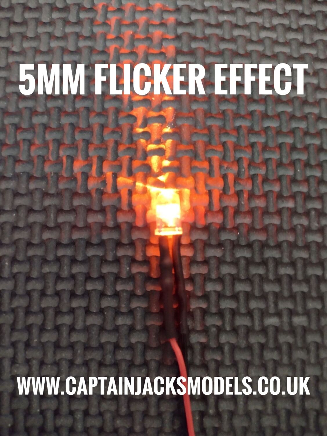 5mm Prewired ORANGE Flickering Leds - LEDs Prewired 5mm Flicker Effect ...