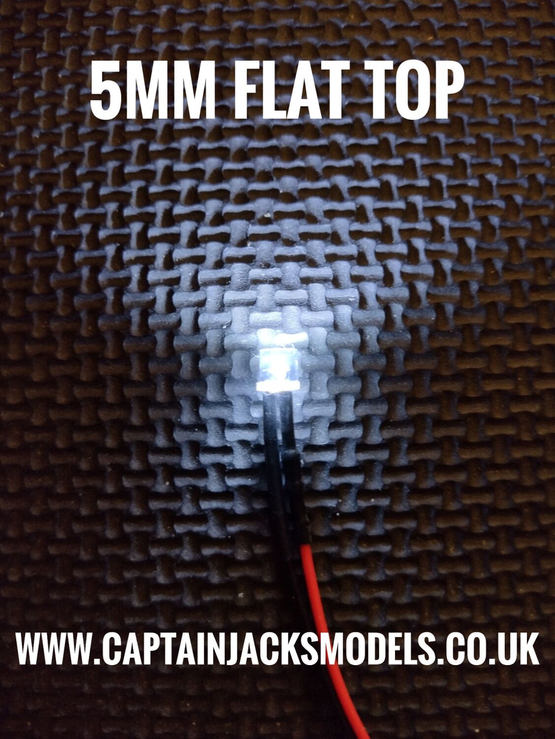 5mm Prewired LED Flat Top Ultra Bright COOL WHITE 3v to 12v DC Quantity ...