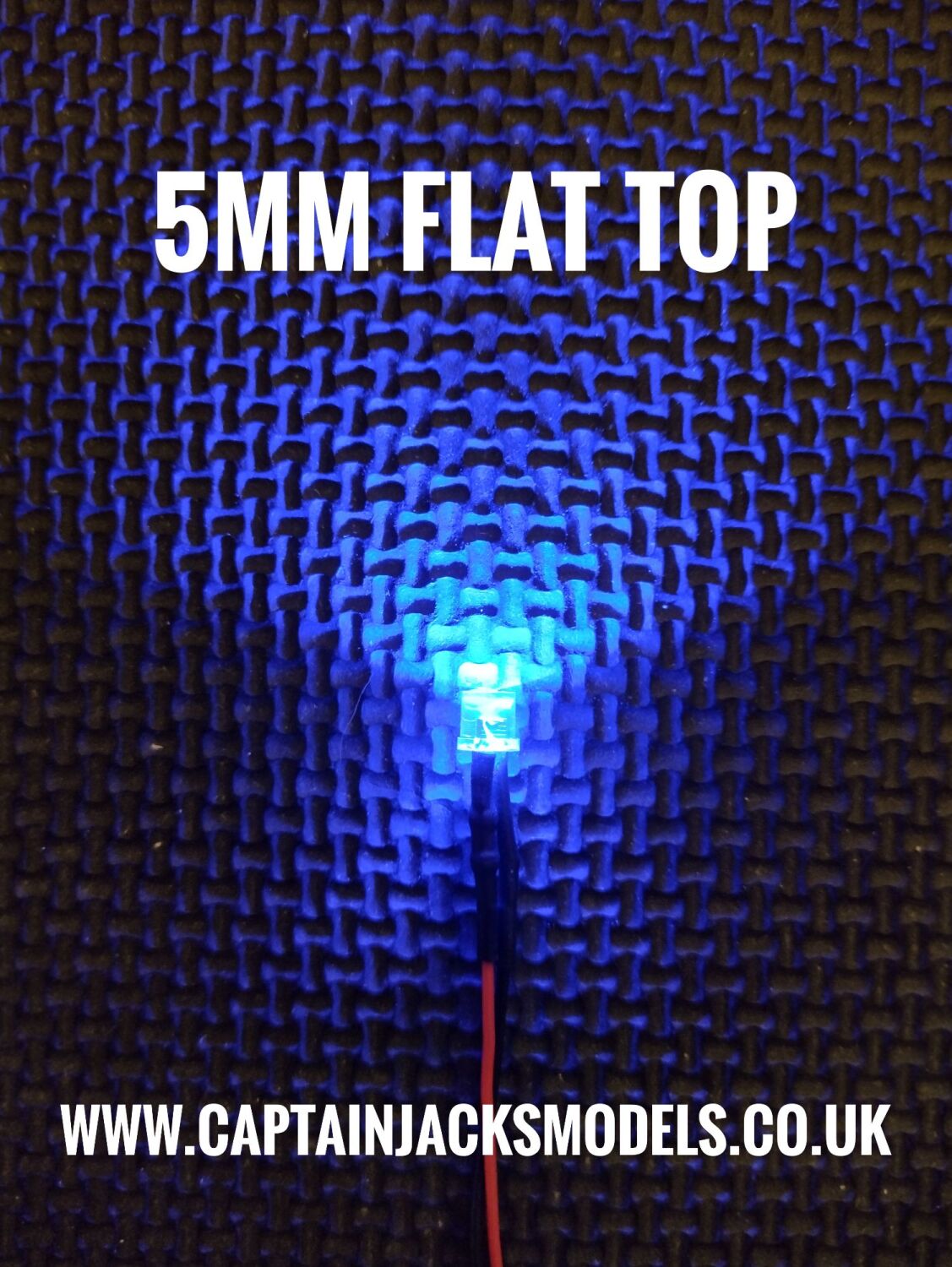 5mm Prewired LED Flat Top Ultra Bright BLUE 3v to 12v DC Quantity 5 ...