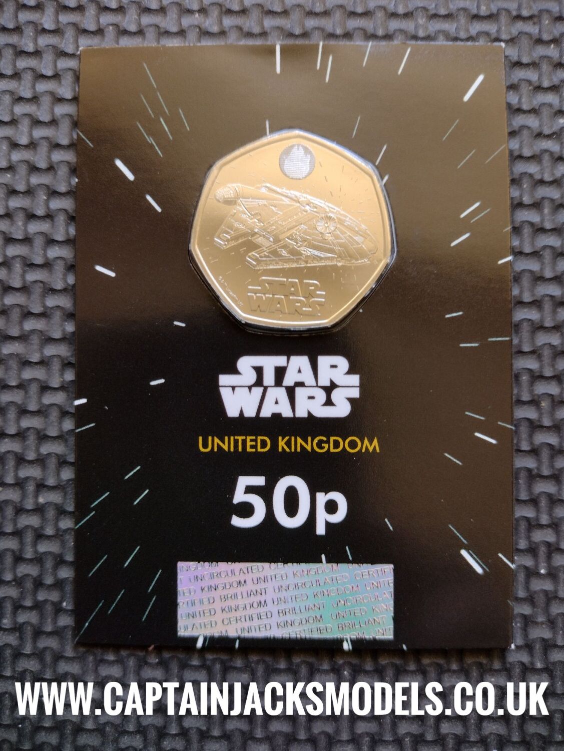 Star Wars Vehicles Series 2024 Collectable UK 50p Coin Millennium ...