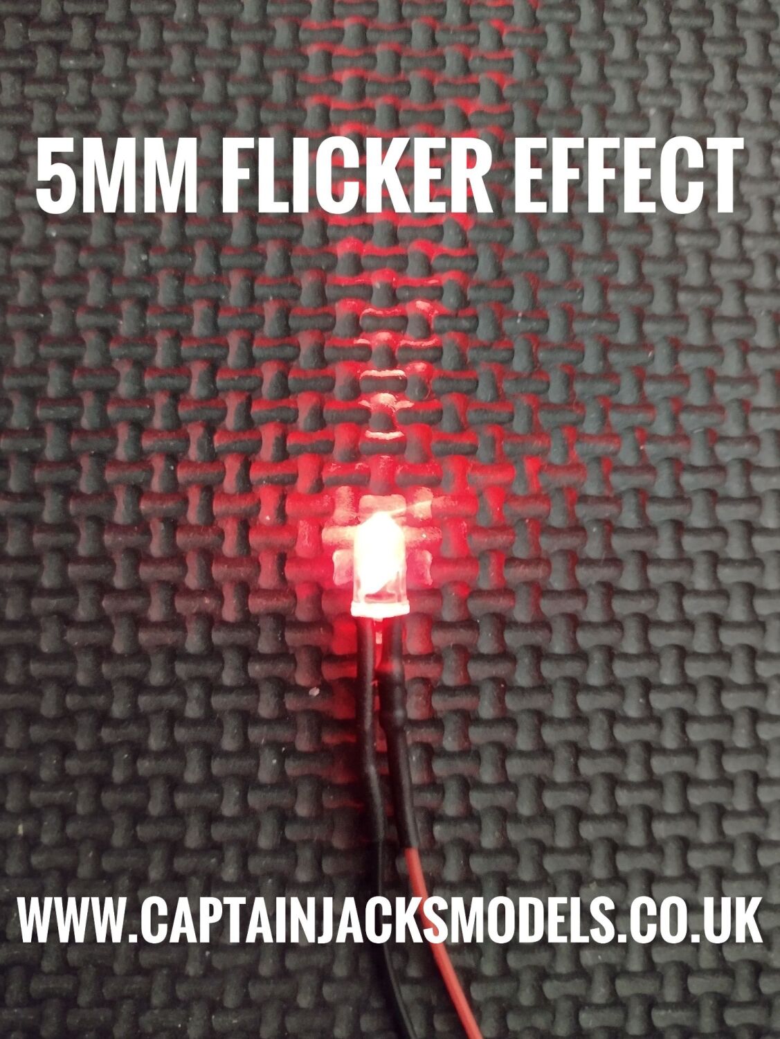 5mm Prewired RED Flickering Leds - LEDs Prewired 5mm Flicker Effect ...