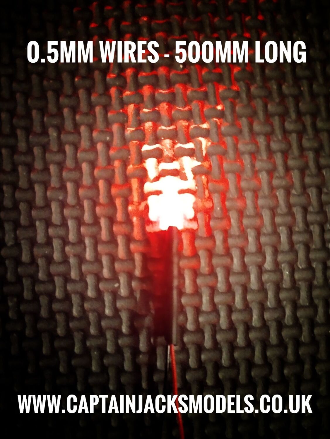 3mm Prewired Led 0.5mm WIRES 500mm LONG Ultra Bright RED FLASHING - 3mm ...