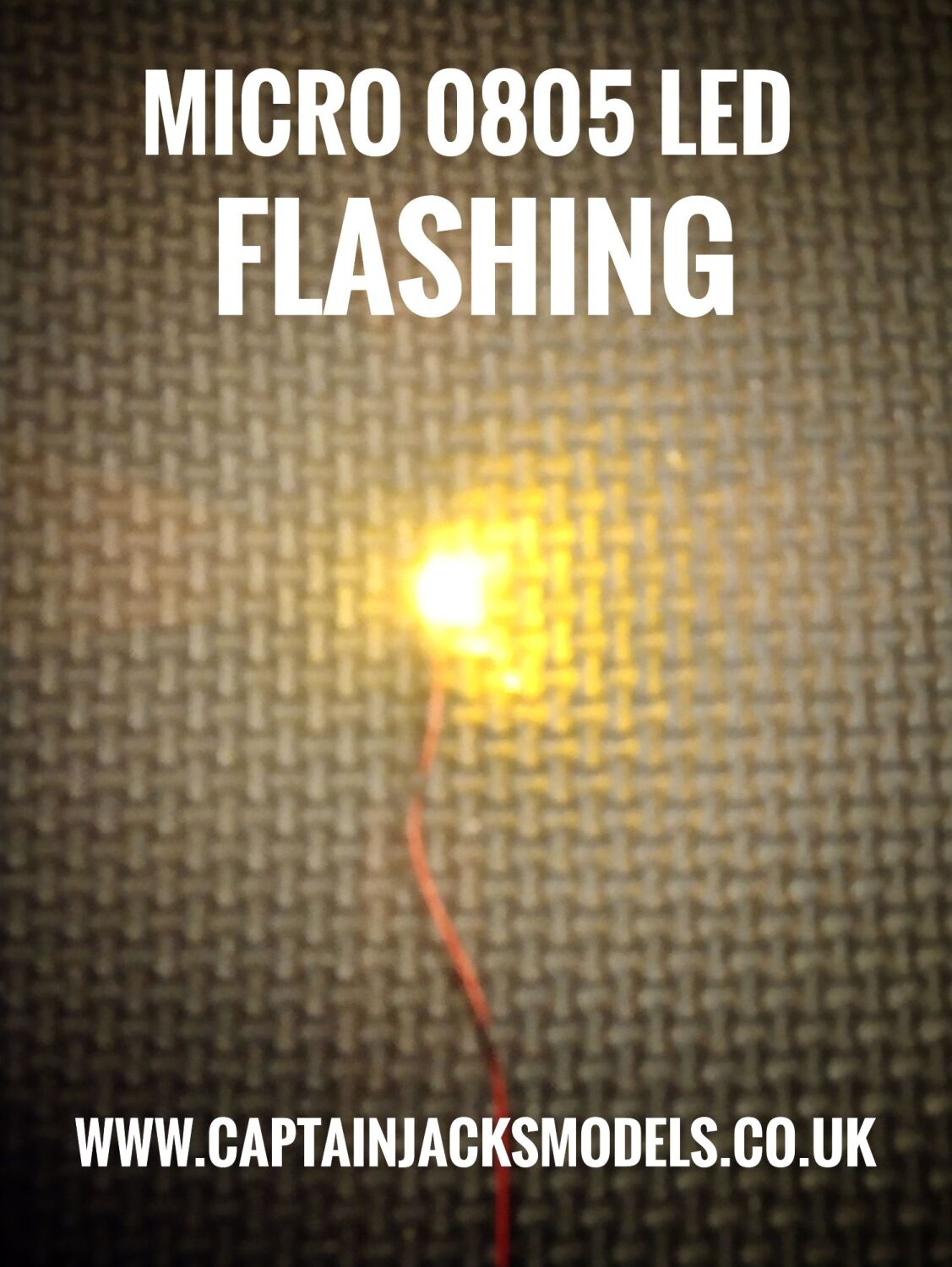 Prewired Precision Micro Litz SMD LED 0805 FLASHING YELLOW - Flashing ...