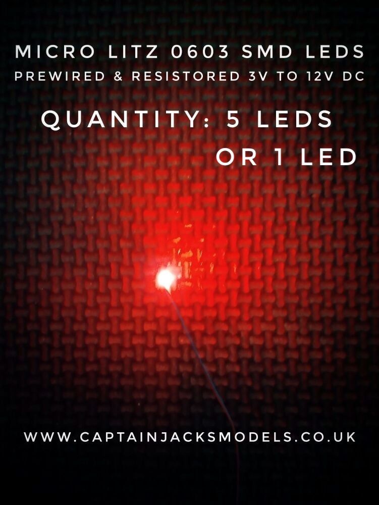 Static Micro LEDs - LEDs Prewired Micro LEDs | Captain Jacks Models
