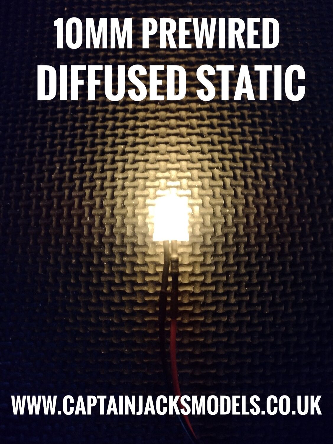 10mm Prewired LED DIFFUSED Warm White Yellow Shade - 10mm Prewired ...