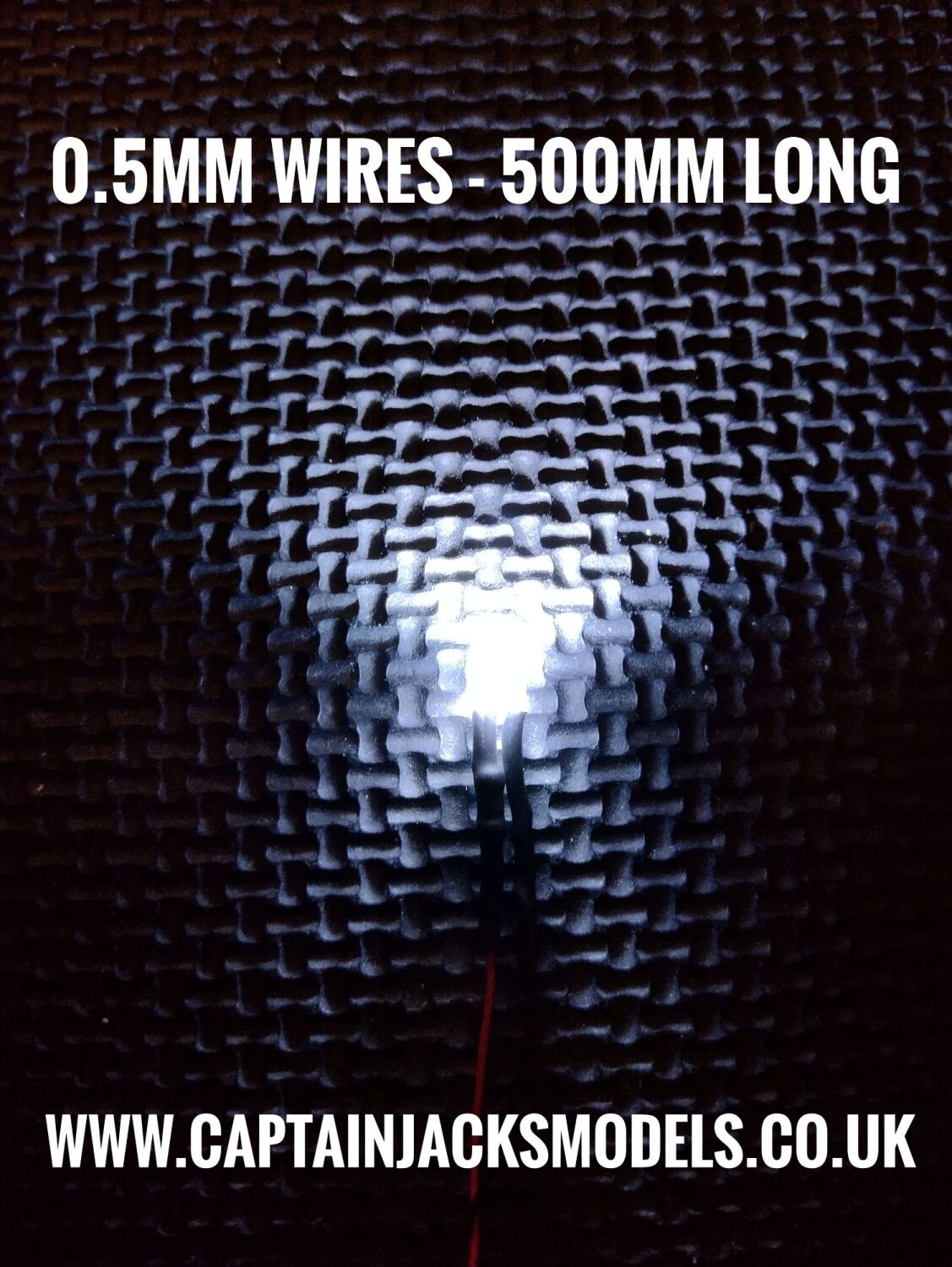 5mm Prewired FLAT TOP Led 0.5mm WIRES 500mm LONG 30AWG Ultra Bright ...
