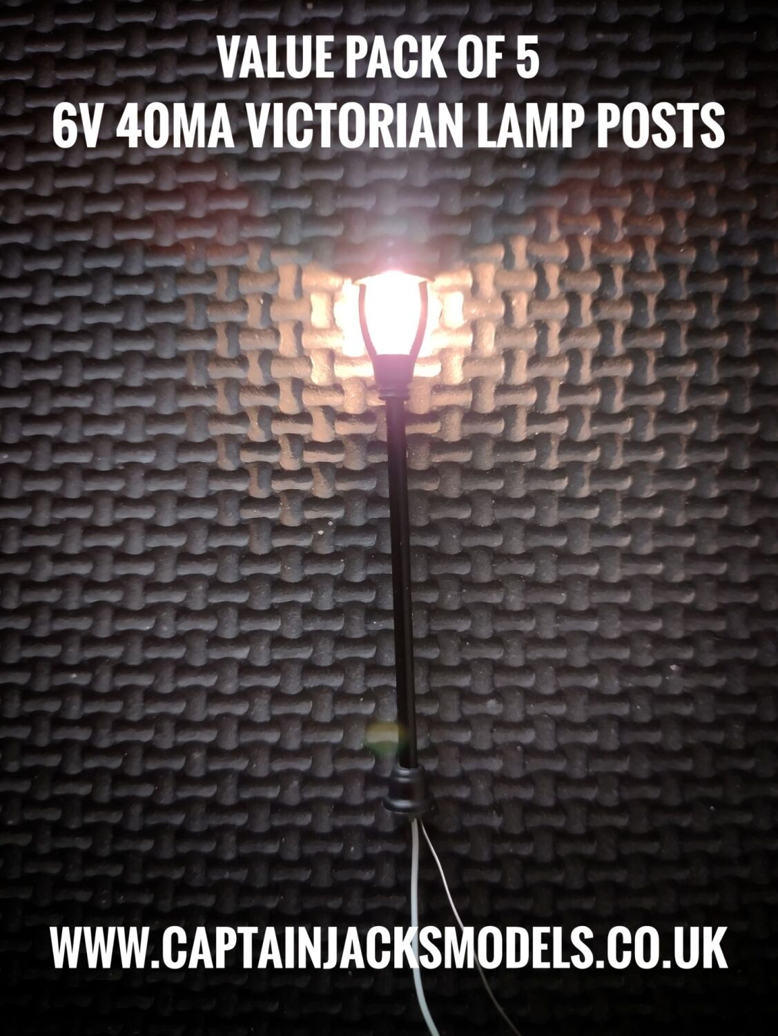 Pack Of 5 Victorian Lantern Lamp Post WARM WHITE Traditional Bulb 6v ...