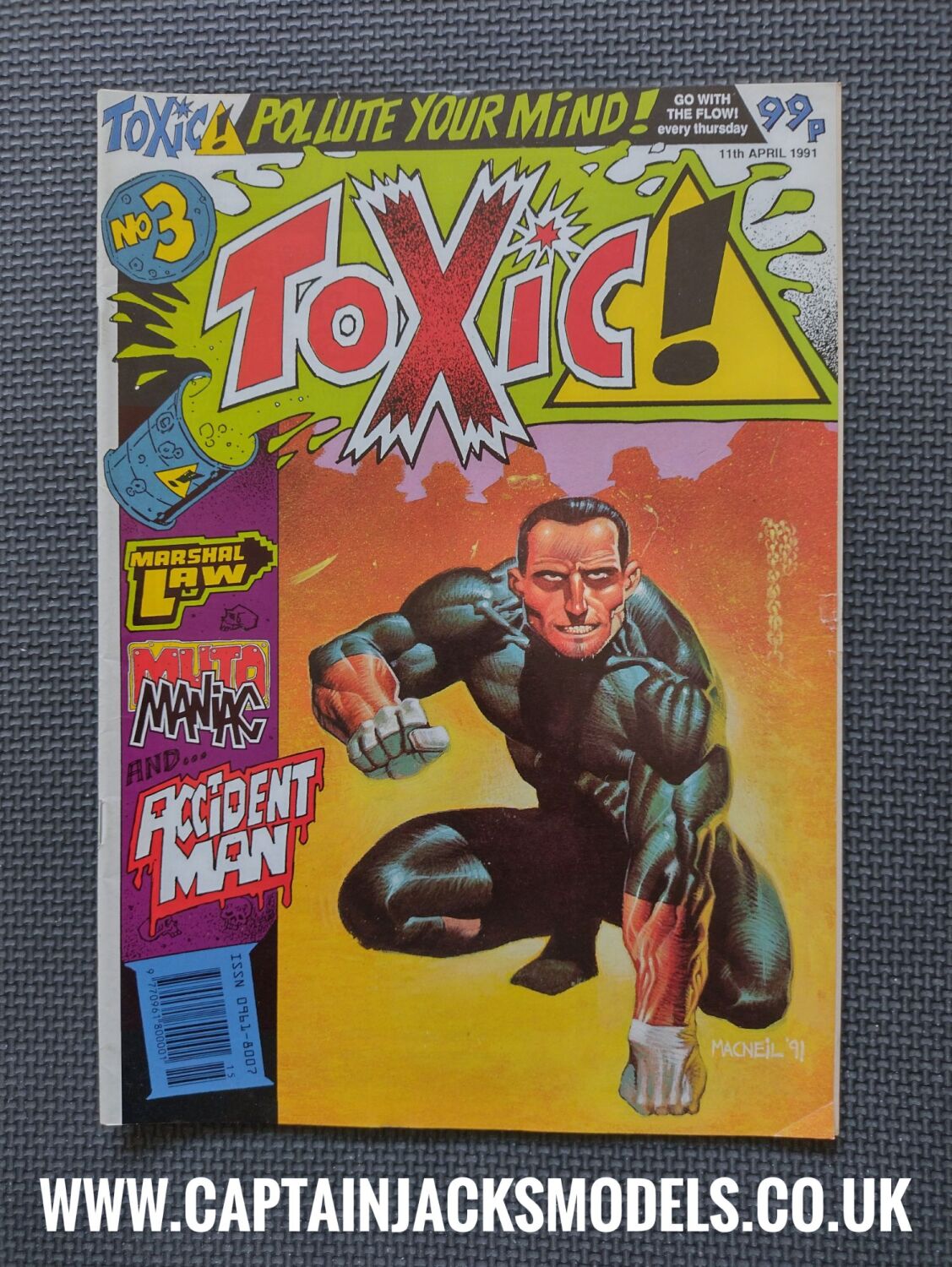 Toxic! Retro Comic Book 1990s Issue 3 - Retro Comics | Captain Jacks Models