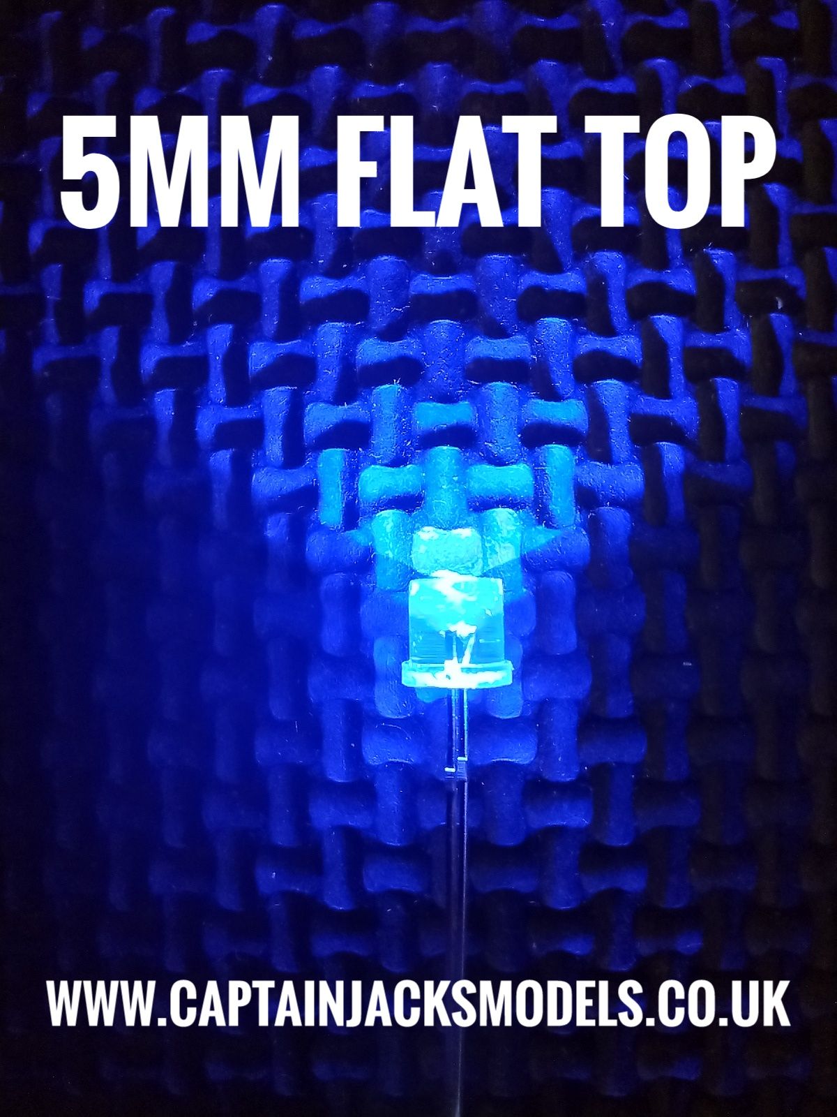 5mm BLUE Flat Top LED Ultra Bright Long Leg - 5mm Flat Top LED ...