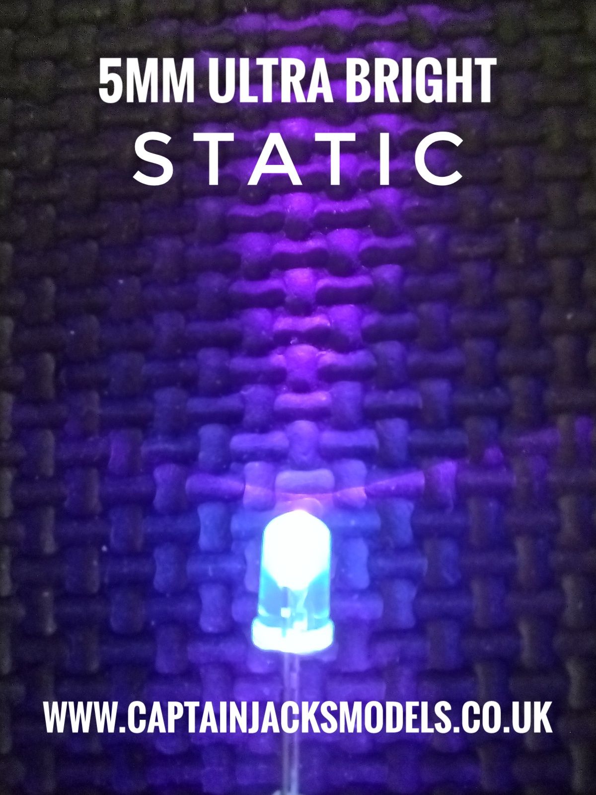 5mm ULTRA VIOLET UV PURPLE Ultra Bright LEDs - 5mm STATIC Ultra Bright ...