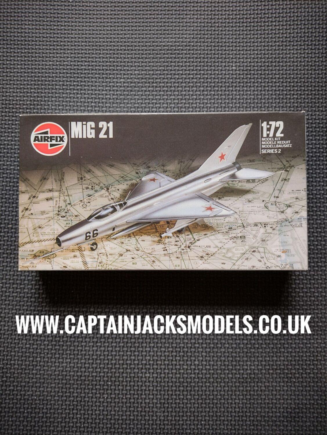 Vintage Airfix 1:72 Scale Series 2 MiG 21 Plastic Model Kit - Vintage ...