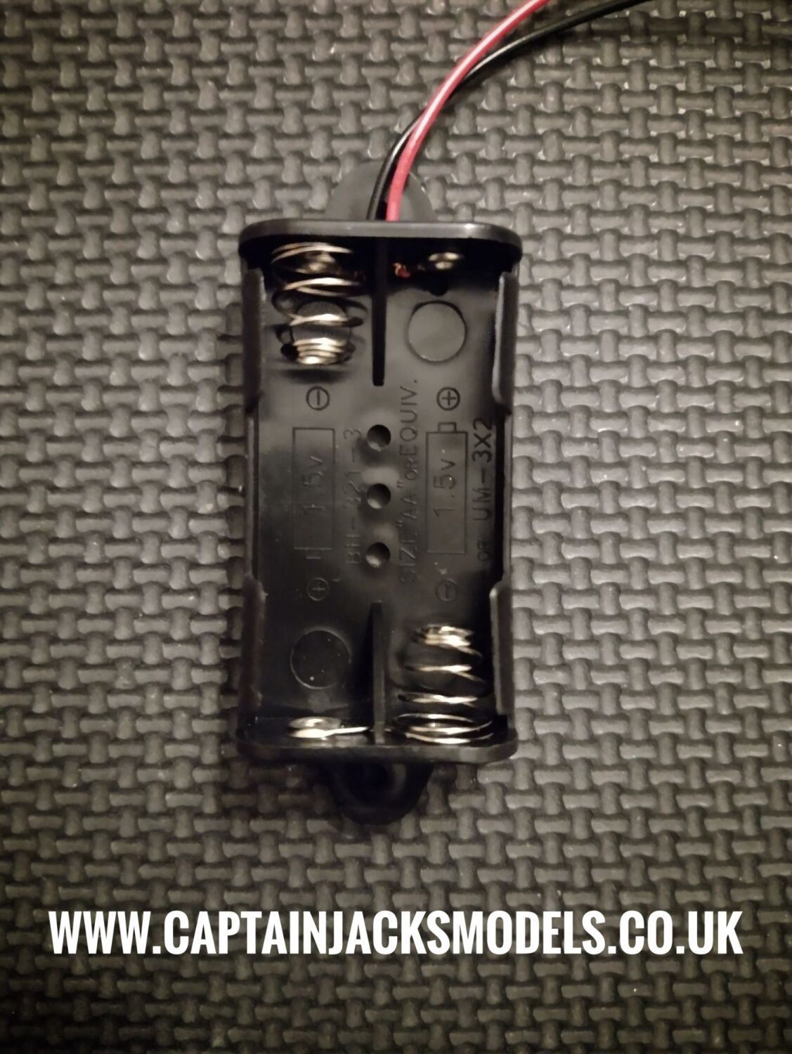 Battery Holder For 2 AA Batteries Side By Side Flat Shape Panel Mount ...
