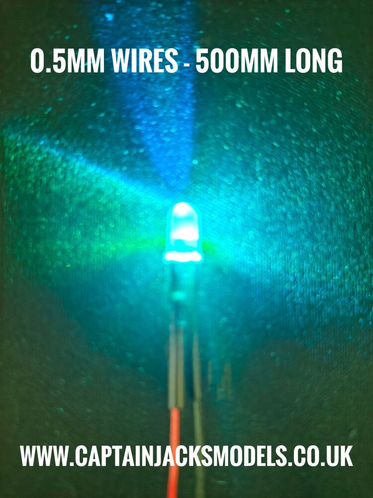 5mm Prewired Ultra Bright Red Green Blue FAST Colour Change Round Top ...