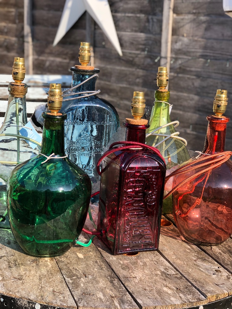 Coloured Glass Lamps - Shop